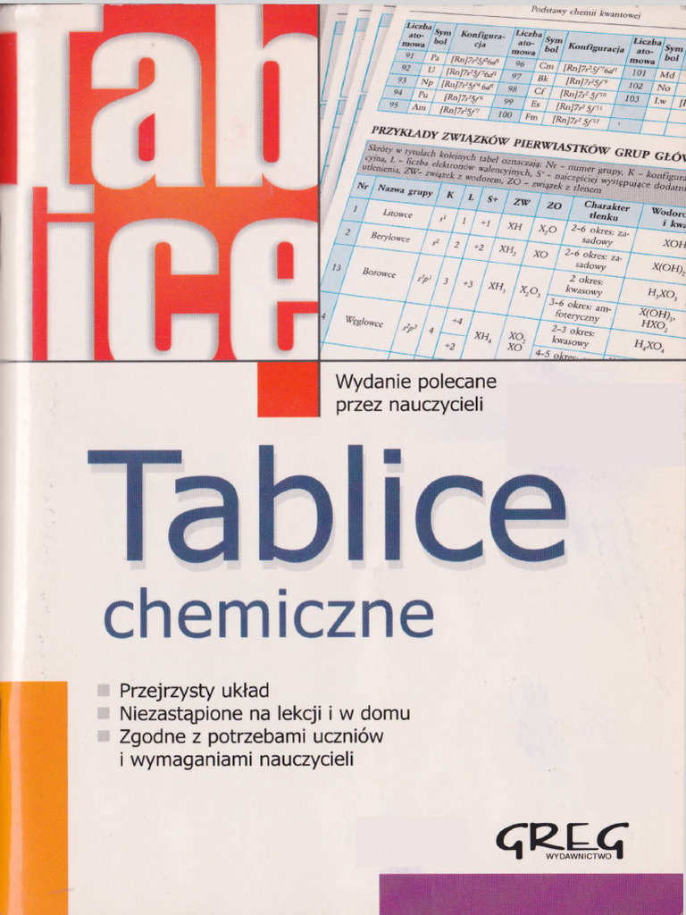 Tablice Chemiczne - Król | PDF