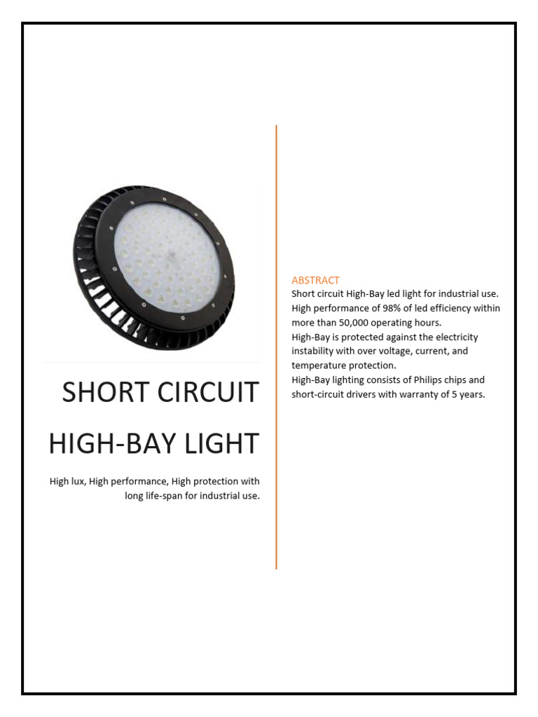 SC 150W HighBay Lighting Datasheet | PDF | Electrical Equipment ...