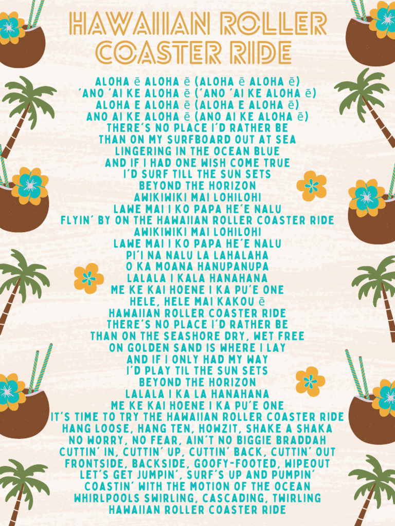 Hawaiian Roller Coaster Ride | PDF