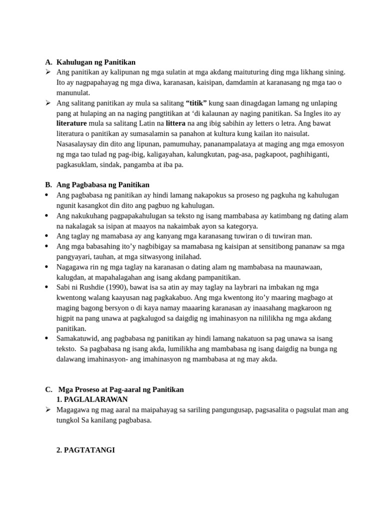 FILMJ 17 - Yunit 2 Handouts | PDF