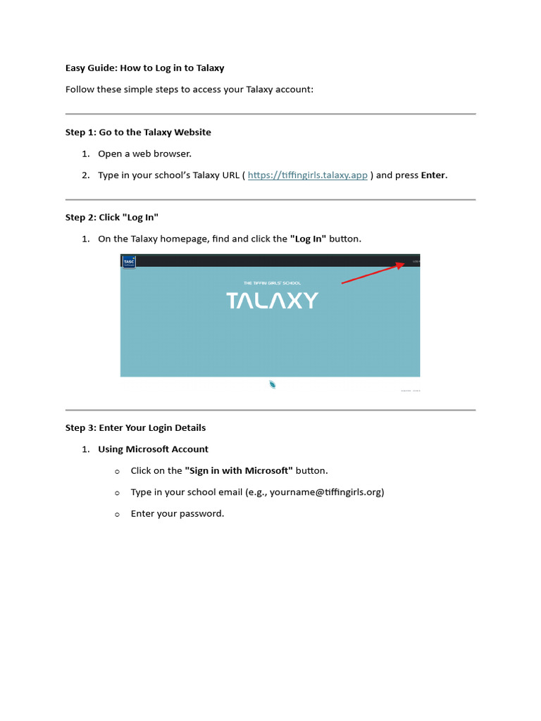 Student Talaxy Guide | PDF
