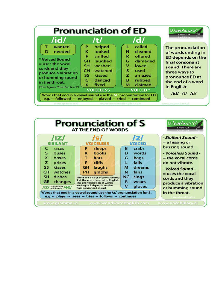 Pronunciation of S and D Image | PDF