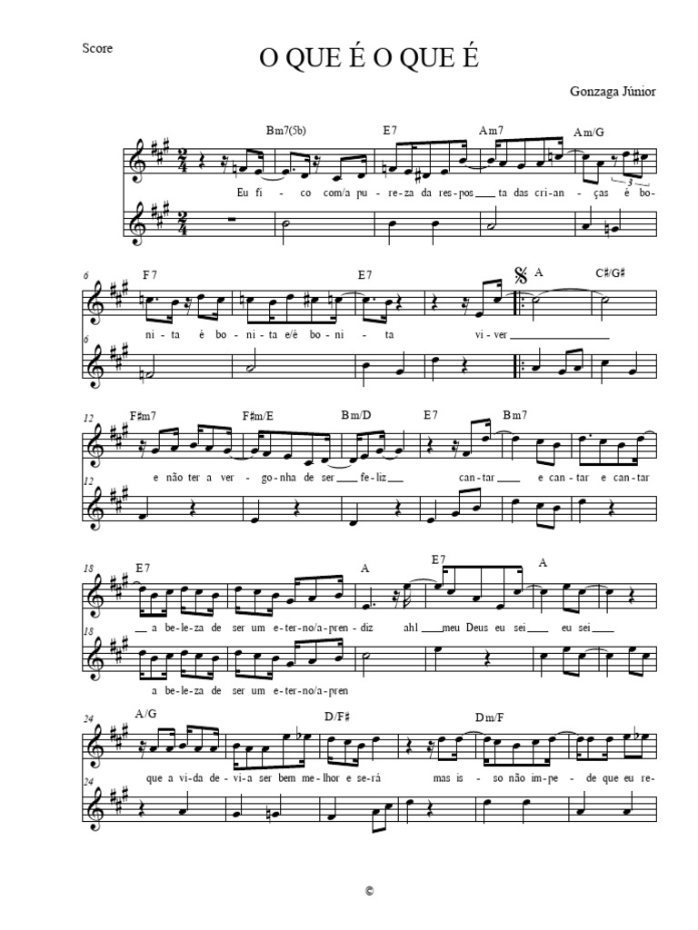 O Que É o Que É Instr | PDF