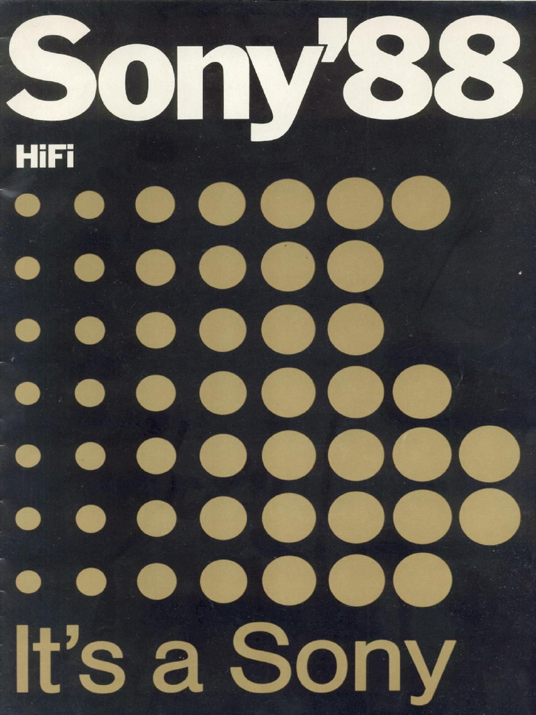 Sony '88 HiFI | PDF
