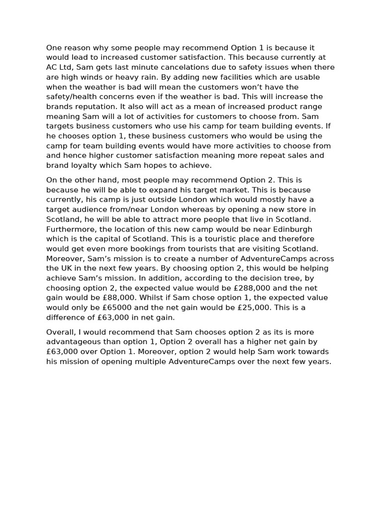 16 Marker Business Sams Case Study | PDF