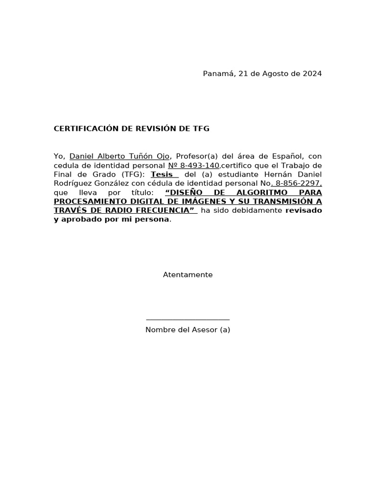 Plantilla de Certificación Final de Español | PDF