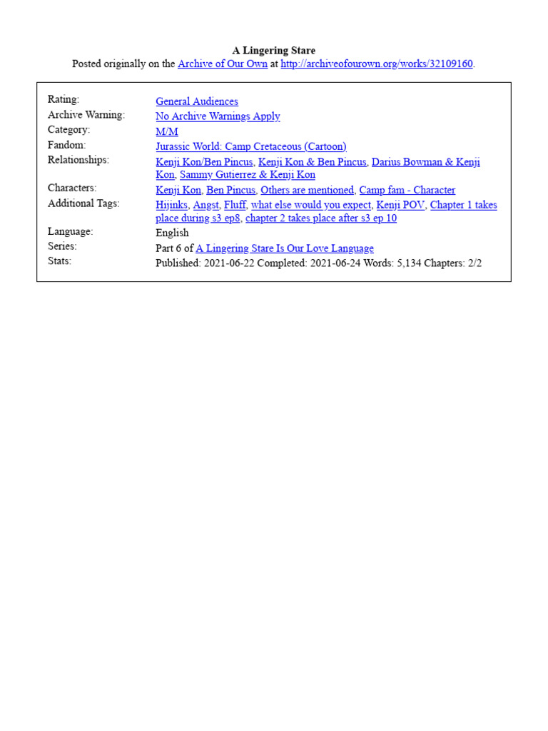 A Lingering Stare | PDF