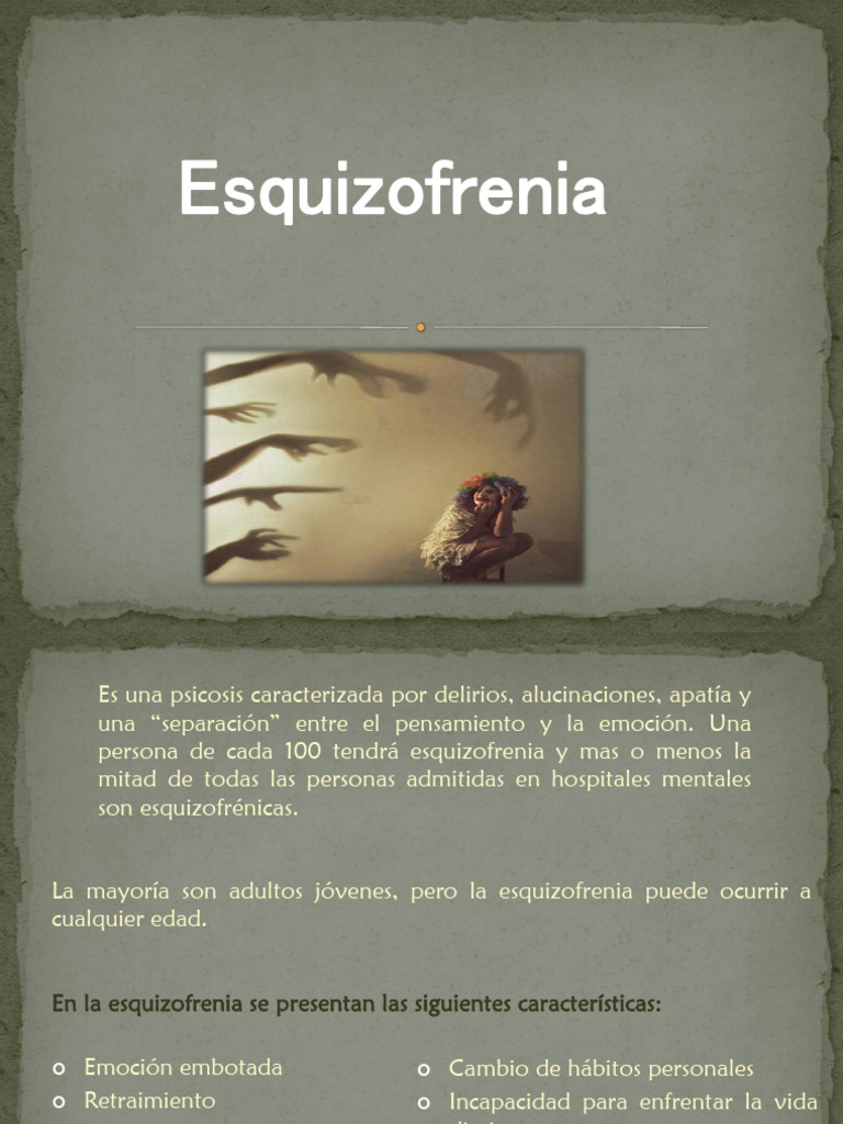 ESQUIZOFRENIA | PDF | Esquizofrenia | Alucinación