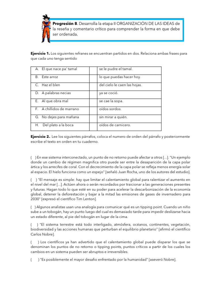 Progresion 8 II | PDF | Ciencias de la Tierra | Geografía Física