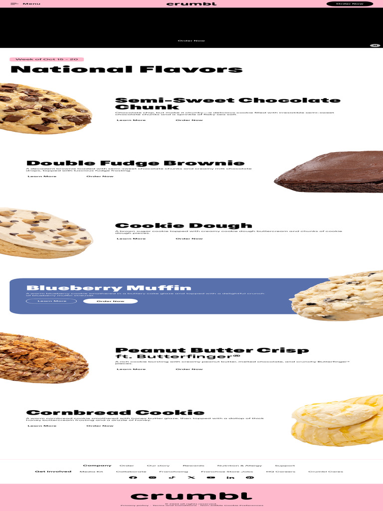 Crumbl Cookies - Freshly Baked & Delivered Cookies 3 | PDF | Muffin ...