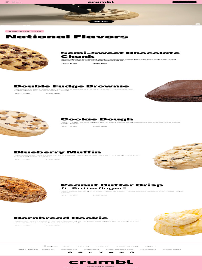 Crumbl Cookies - Freshly Baked & Delivered Cookies 2 | PDF | Muffin ...