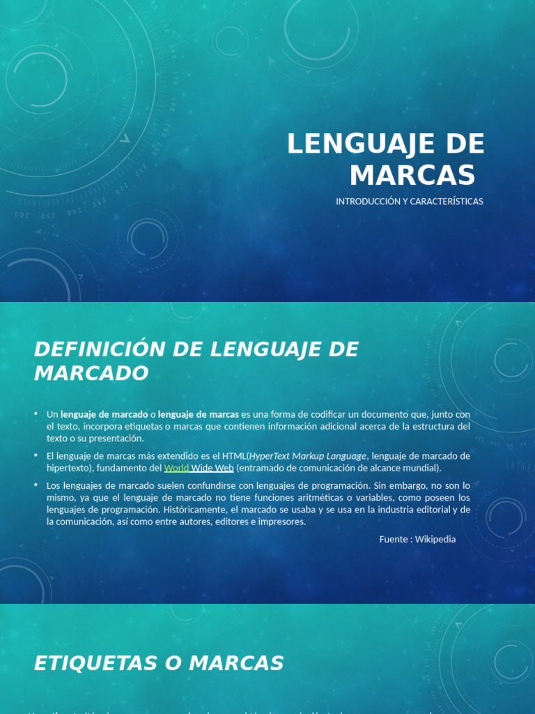 Lenguaje de Marcas - Introduccion | PDF | Lenguaje de marcado | HTML