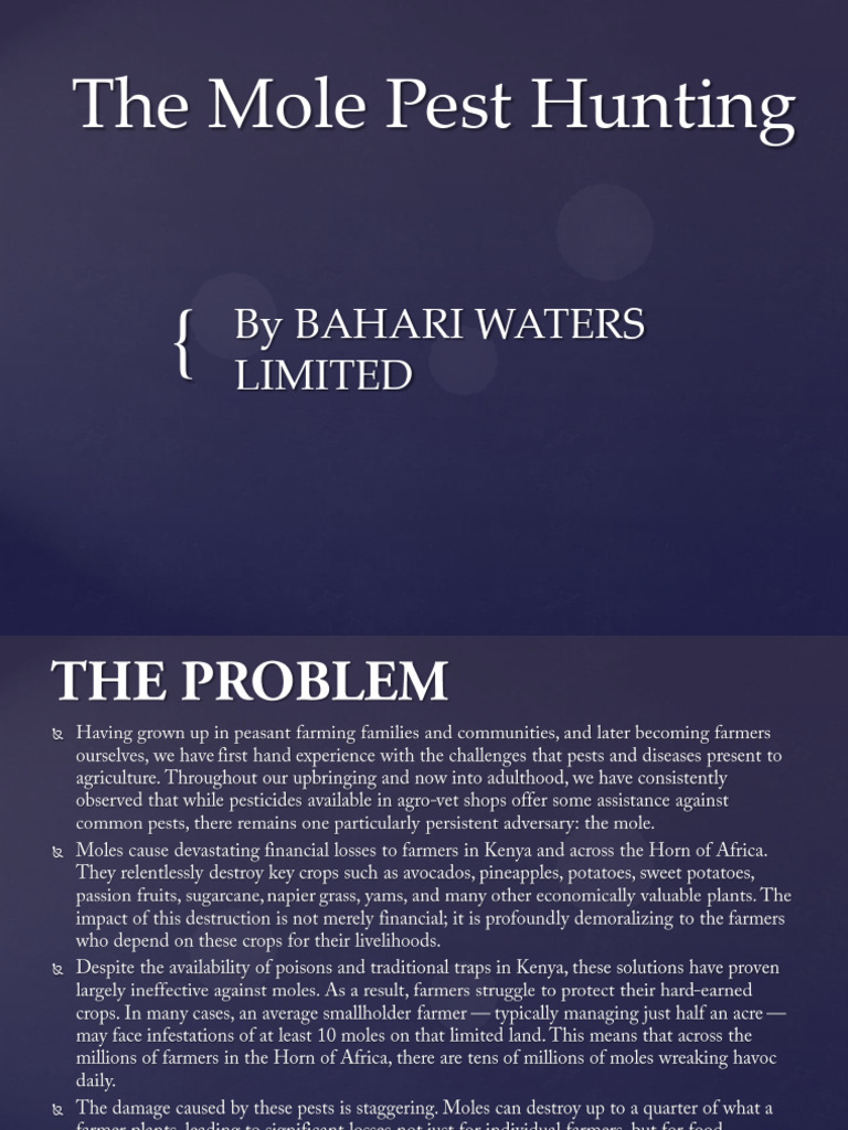 The Mole Pest Hunting - Video | PDF