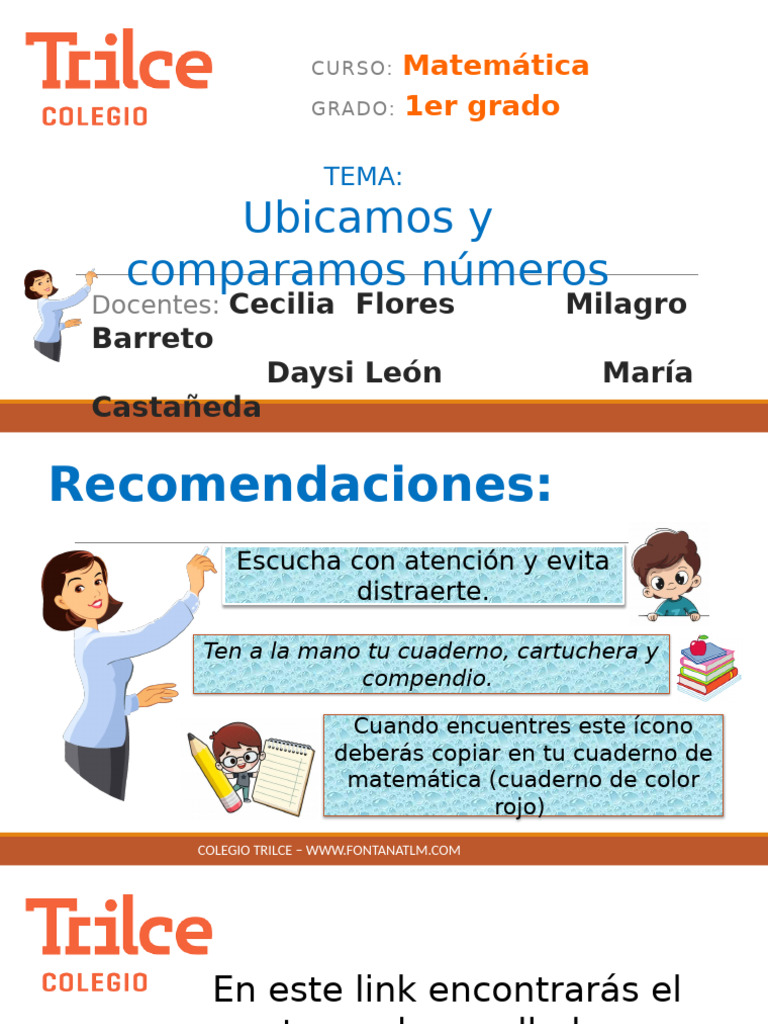 Mate - Comparación de Números - 1er Grado | PDF