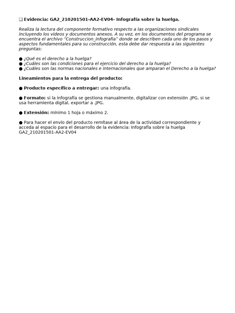 GA2_210201501-AA2-EV04- Infografía sobre la huelga | PDF