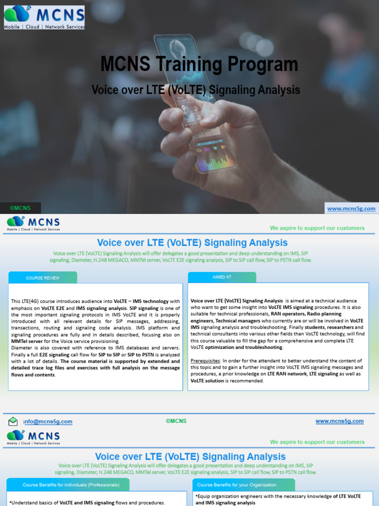 Voice Over LTE VoLTE Signaling Analysis 1 | PDF | Ip Multimedia ...