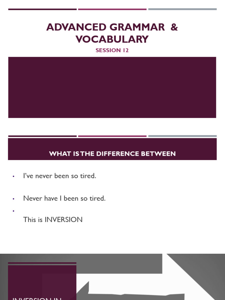 Inversion and Advanced Structures of Inversion | PDF | Subject (Grammar) | Question
