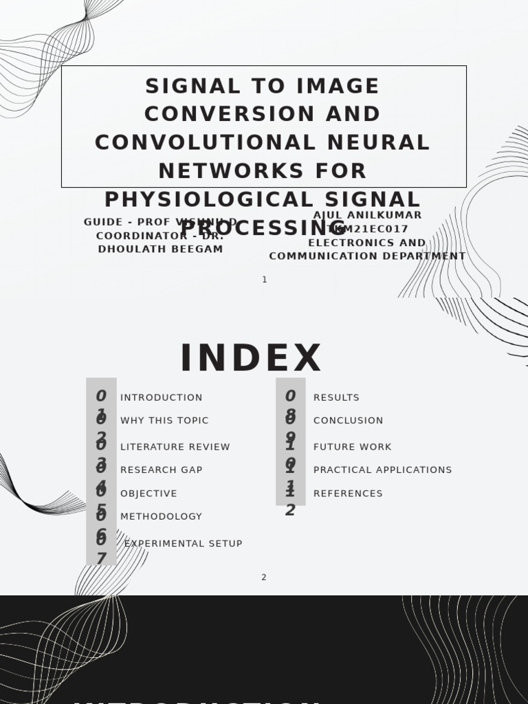Signal To Image Conversion Project Presentation | PDF | Neuroscience