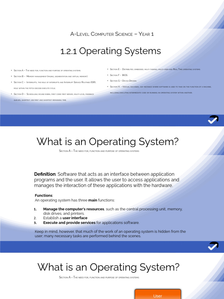 1.2.1 Lesson 1 Operating-Systems | PDF | Operating System | Process (Computing)