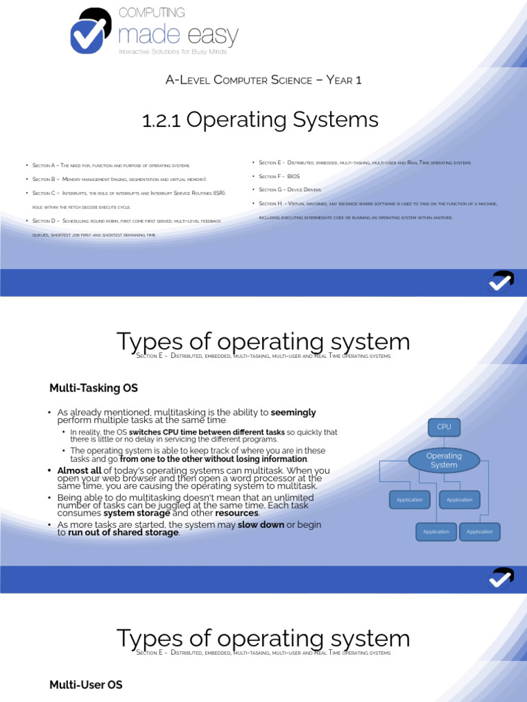 1.2.1-Operating-Systems - Types of OS | PDF | Operating System | Embedded System