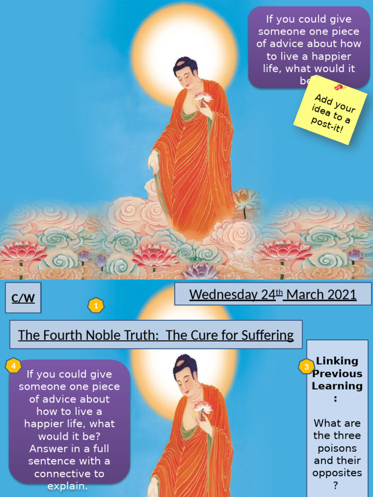The Fourth of the Four Noble Truths the Eightfold Path | PDF | Noble ...