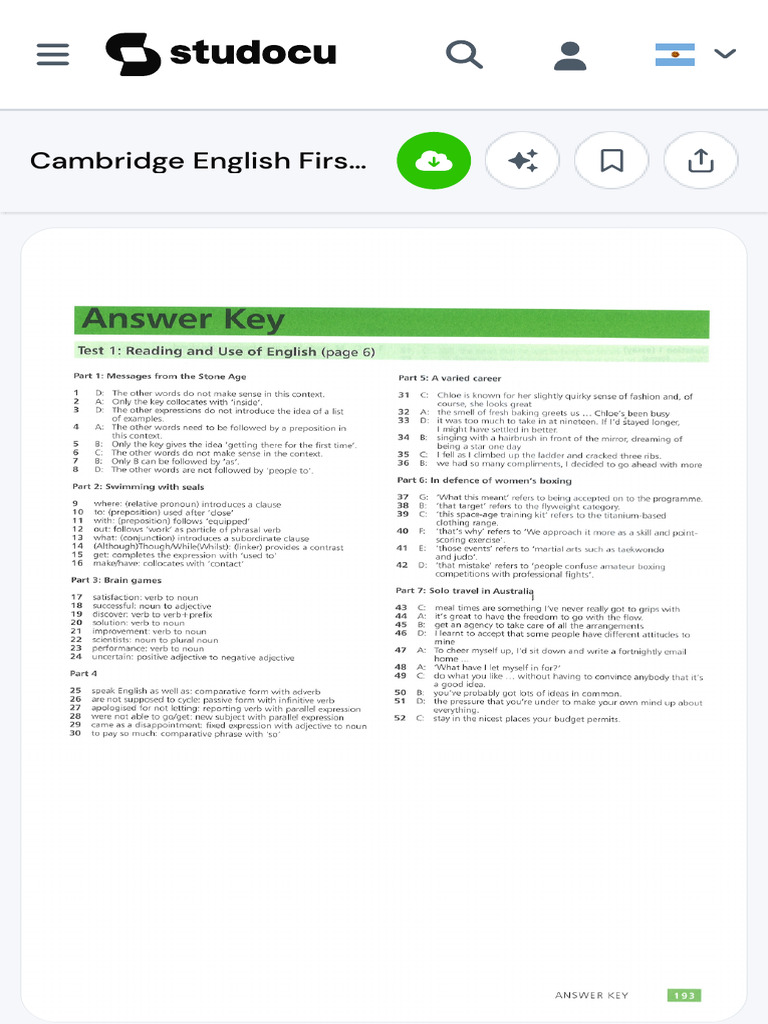 Cambridge English First - Practice Tests Plus 2 With Key - Lengua ...