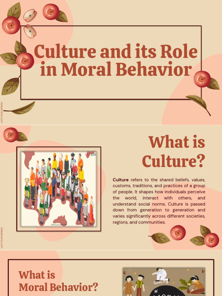 Unit 3 Ethics - Culture and Its Role in Moral Behavior | PDF | Morality ...