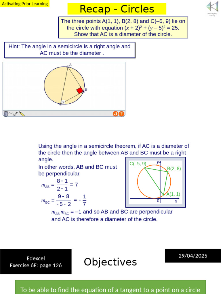 Circles Tangents and Chords | PDF | Circle | Tangent