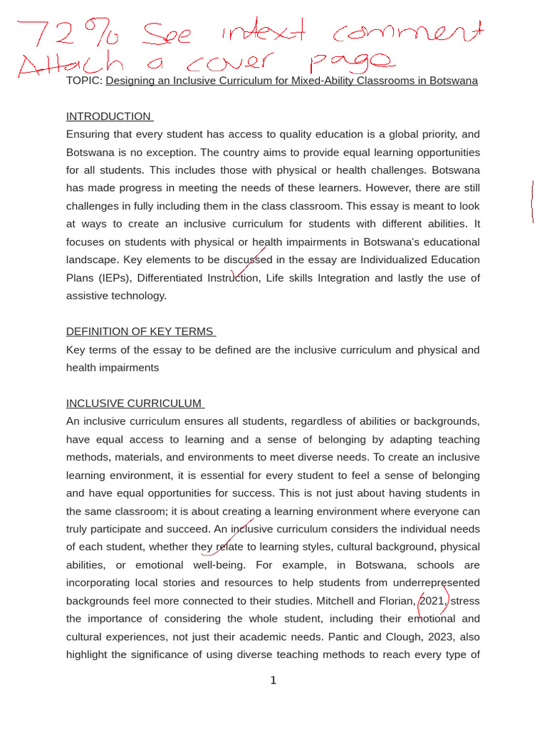 Assignment 1-Mapuranga - 250317 - 061216 | PDF | Individualized ...