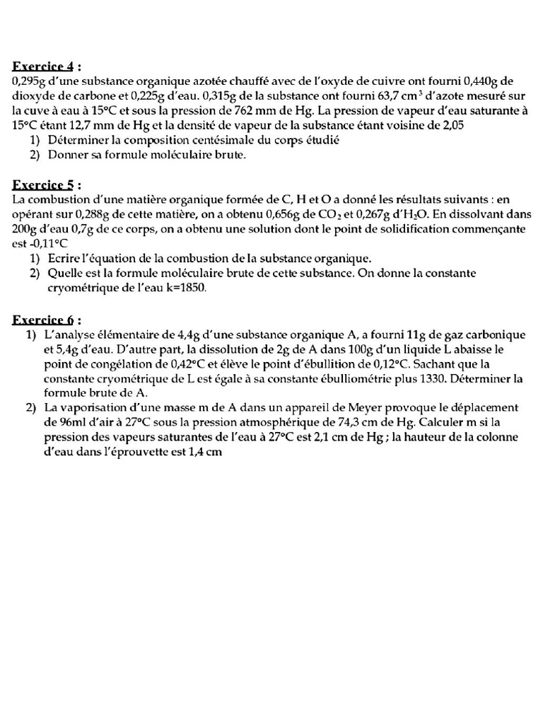Exercice Terminale | PDF