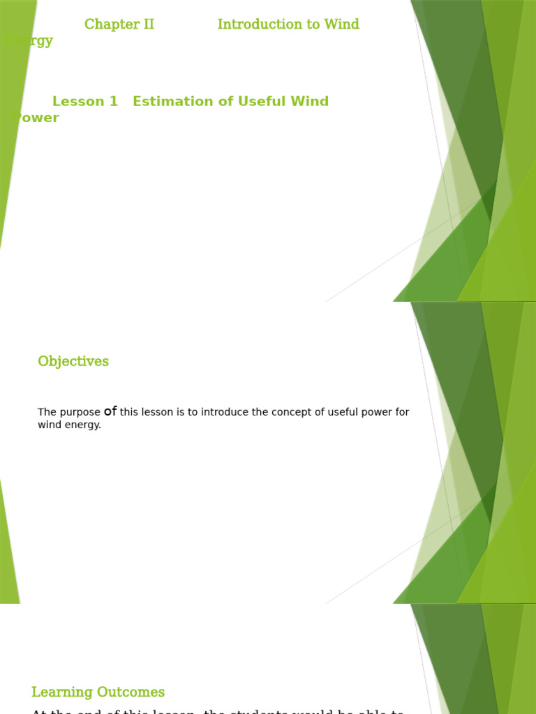 Lesson One Estimation of Useful Wind Power | PDF | Atmosphere Of Earth ...
