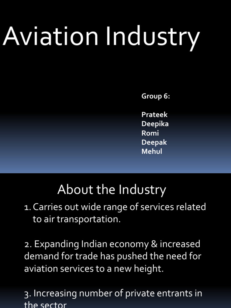 Aviation Industry Presentation | PDF | Airlines | Net Income
