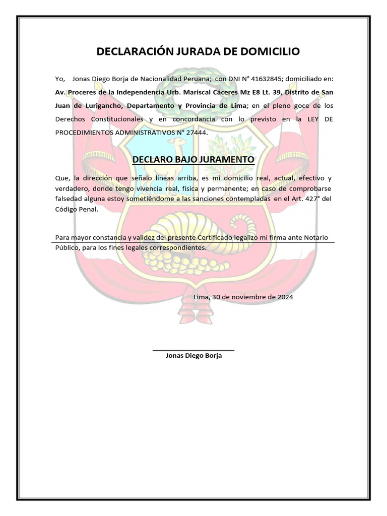 Decla Jura Domi | PDF