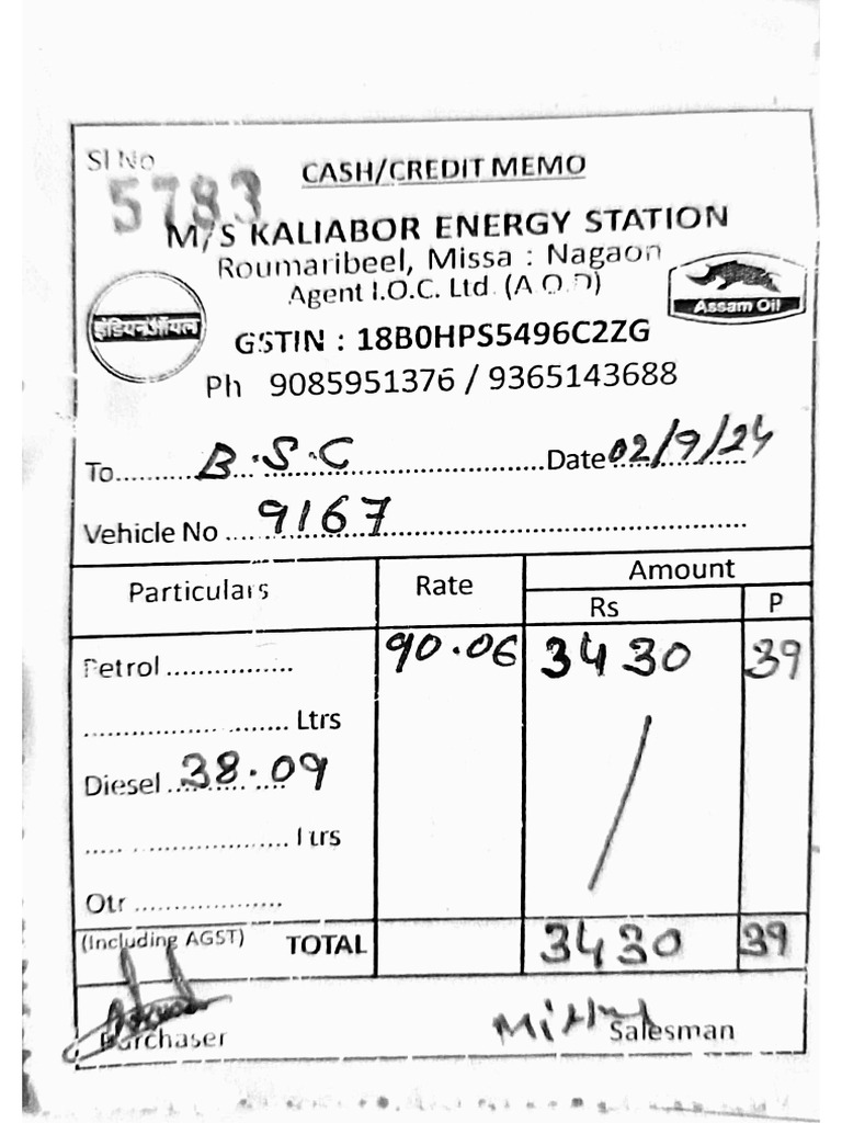 02 Sept 2024 Fuel Bills | PDF