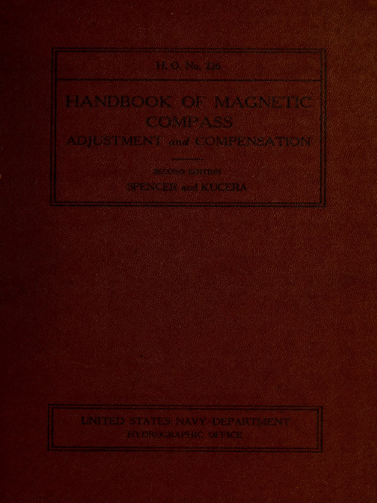 Handbook of Magnetic Compass Adjustment | PDF | Compass | Earth's Magnetic Field