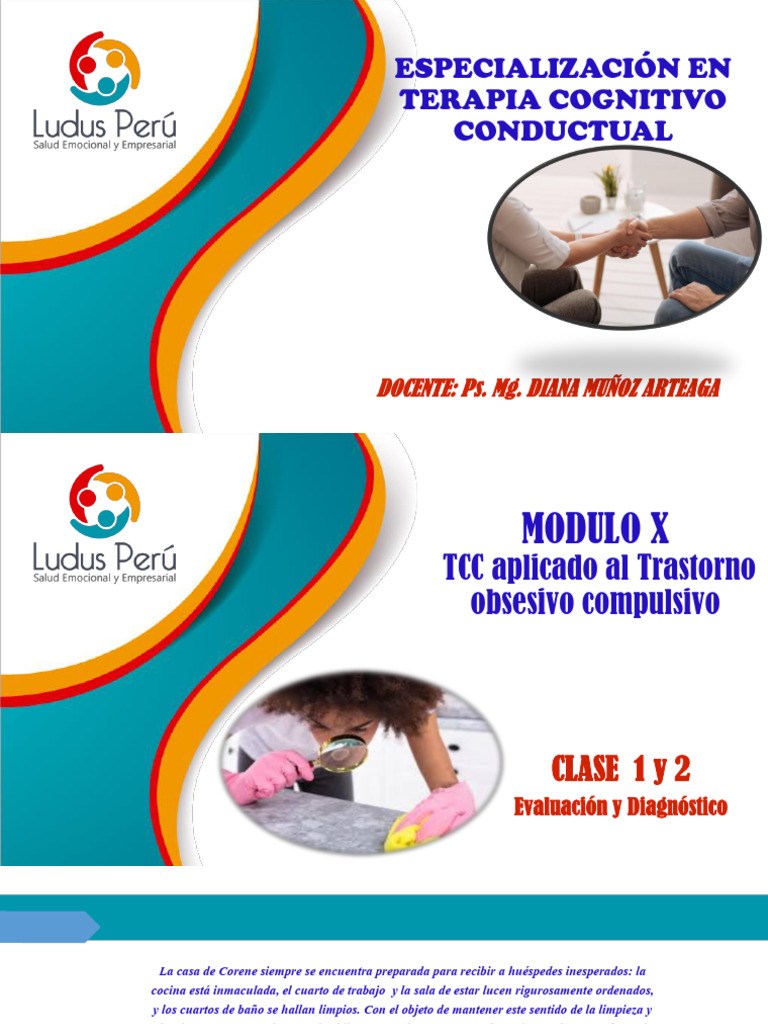 MOD X-CLASE 1 y 2-TOC | PDF | Desorden obsesivo compulsivo | Trastorno de ansiedad