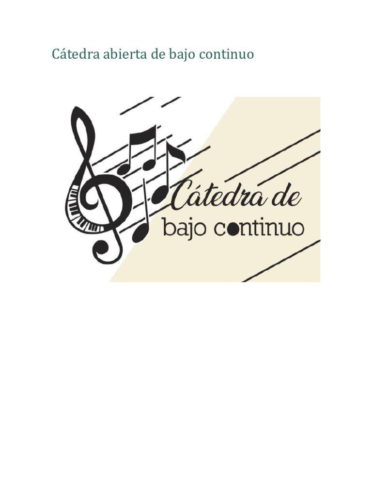 Z Bajo Continuo | PDF | Armonía | Musicología