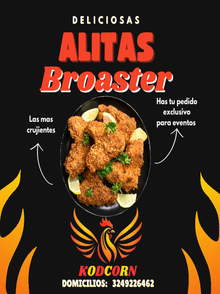 Alitas Broaster para Eventos | PDF