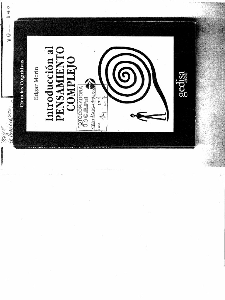 TP3 - C - MORIN. (1990) - Introducción Al Pensamiento Complejo | PDF