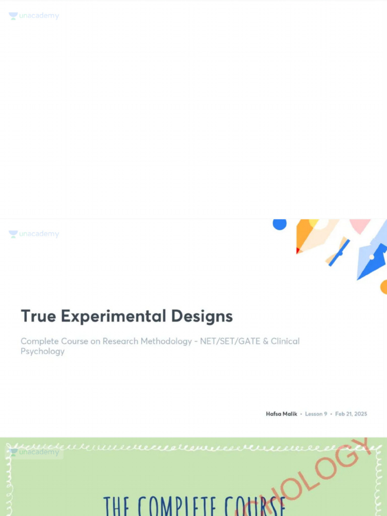 True Experimental Designs With Anno | PDF