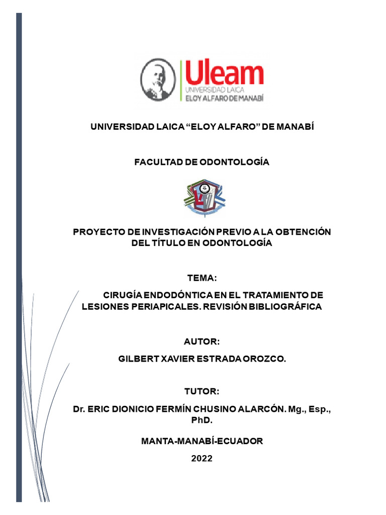 Uleam Odon 0136 | PDF | Cirugía | Terapia