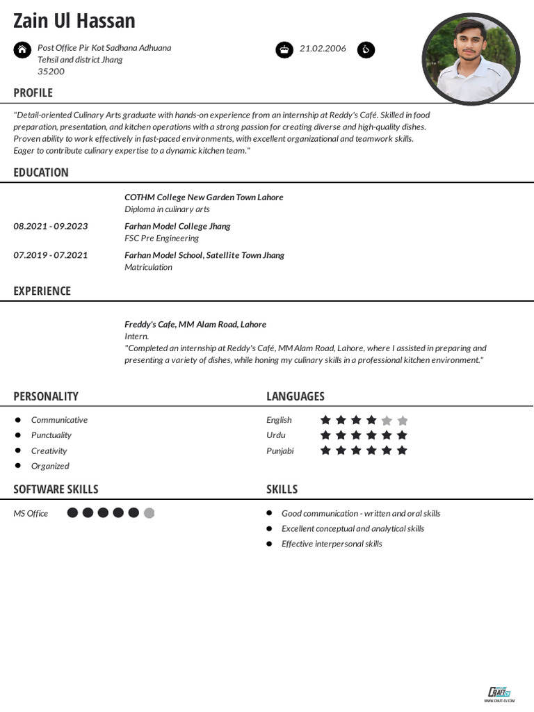 Zain Ul _Hassan _CV | PDF