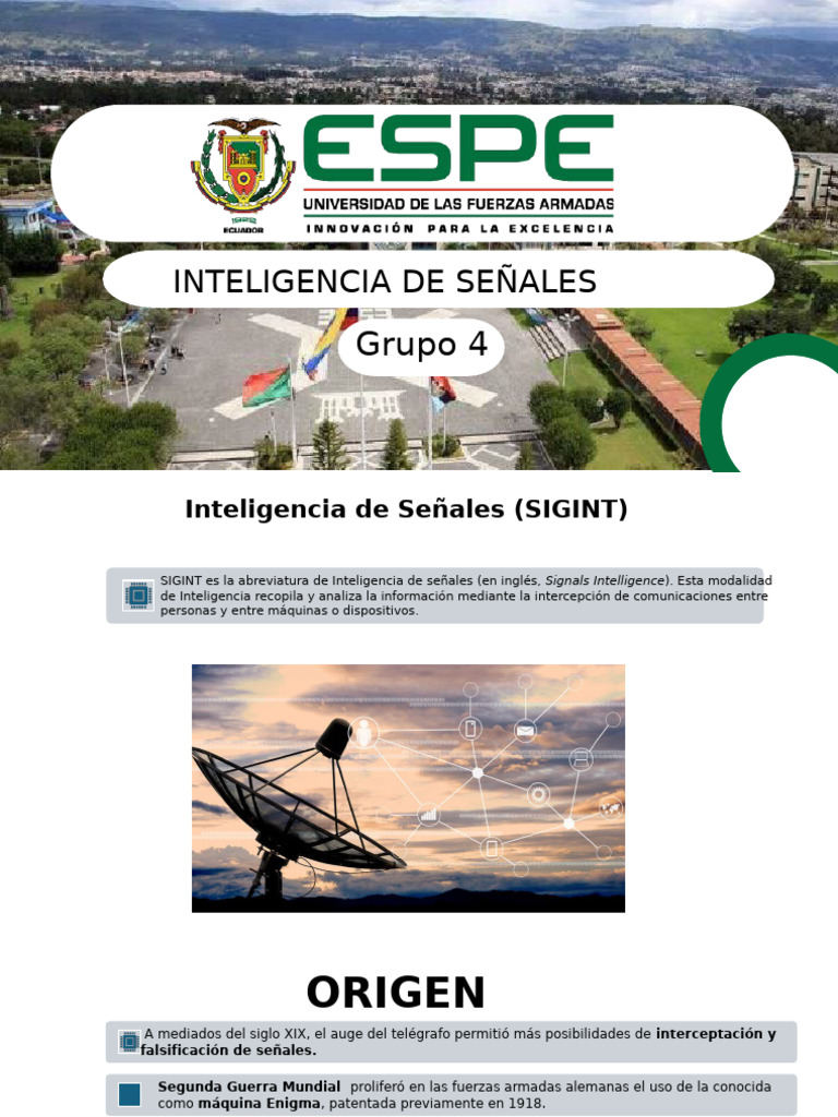 Introducción a SIGINT y COMINT | PDF | Inteligencia de señales ...