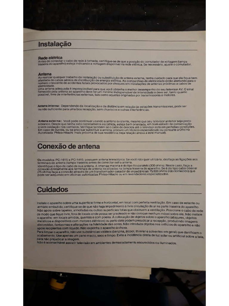 Manual TV Philco pc-1415 (Hoja3) | PDF