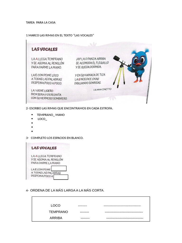 Tarea para La Casa | PDF