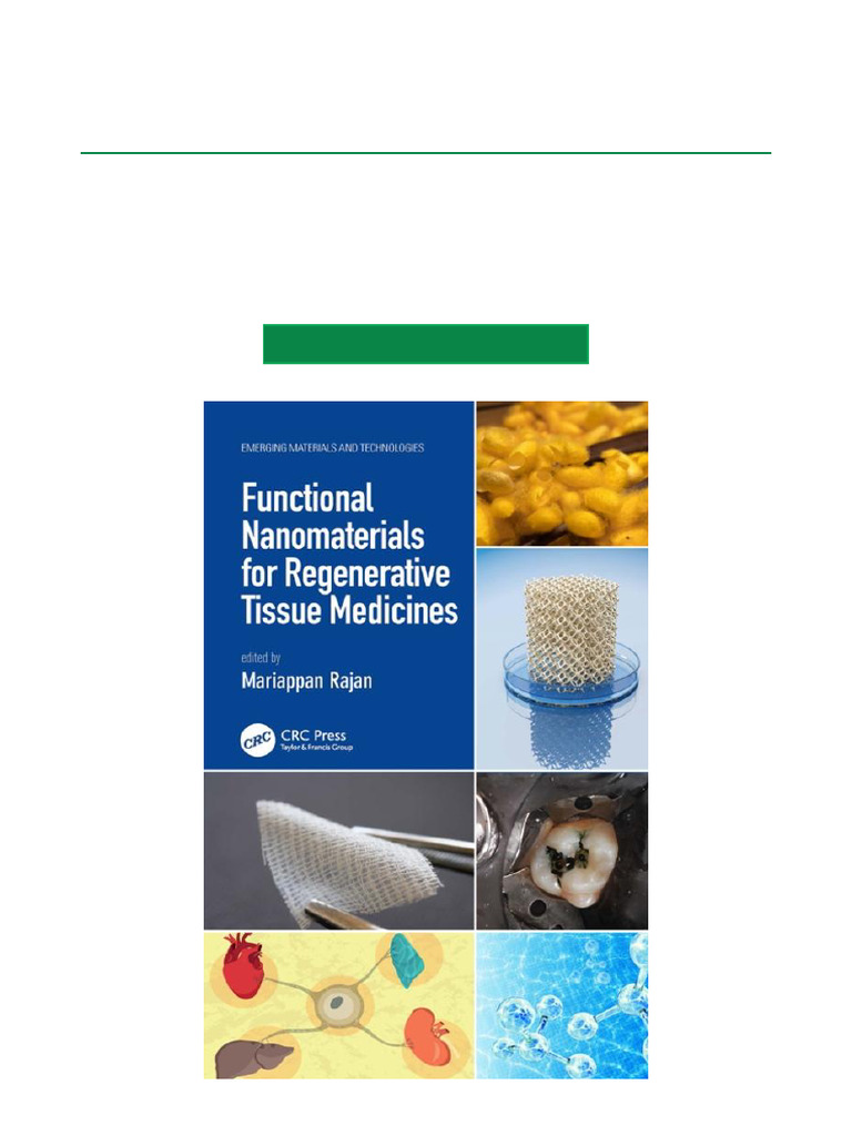 Functional Nanomaterials For Regenerative Tissue Medicines - 1st Edition All-in-One Download ...
