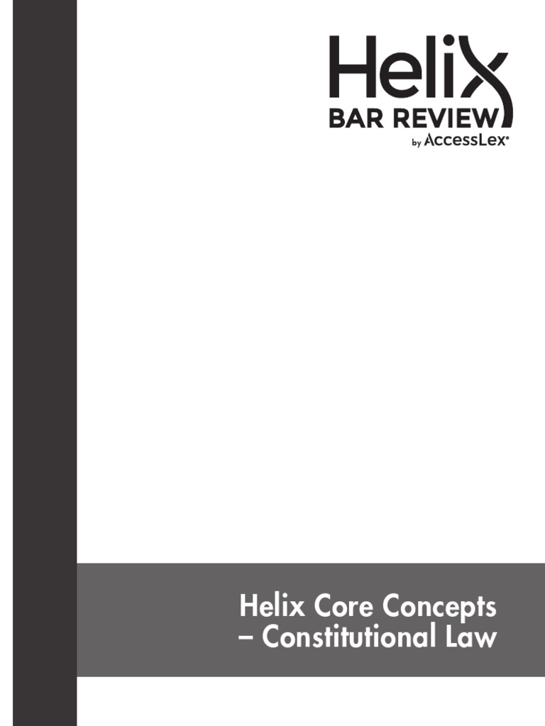 Constitutional Law Core Concepts Guide | PDF | Standing (Law ...
