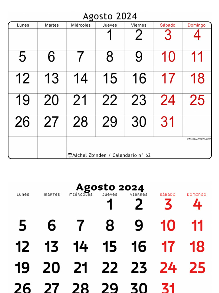 Calendario Tiki 2024-25 y 26 | PDF