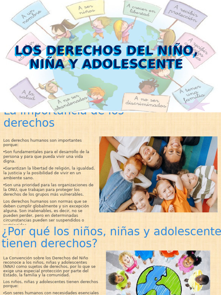 Los Derechos Del Niño, Niña y Adolescente | PDF | Derechos de los niños ...