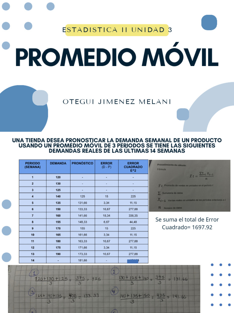 Promedio Móvil | PDF